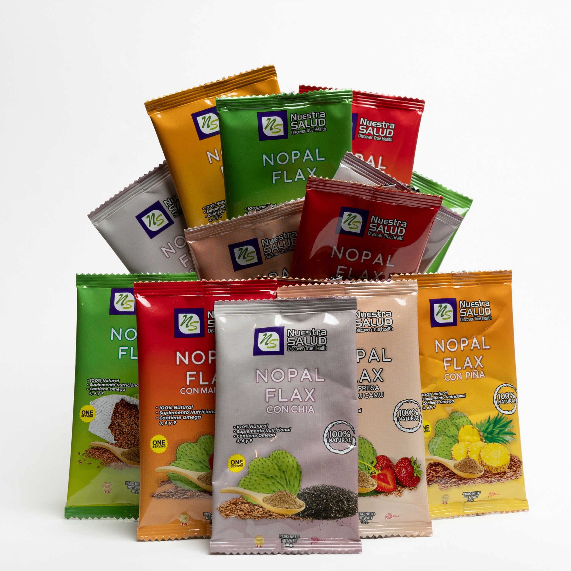 Nopal Flax Linaza con Piña (10g) - Nuestra Salud